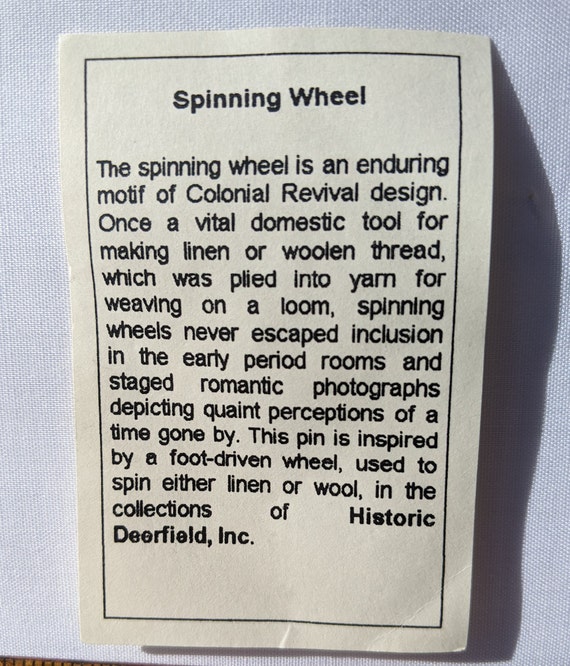Spinning Wheel Pin by Procreations - Gem