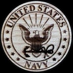 Handcrafted Laser-engraved Military Insignia Display | Solid Wood ...
