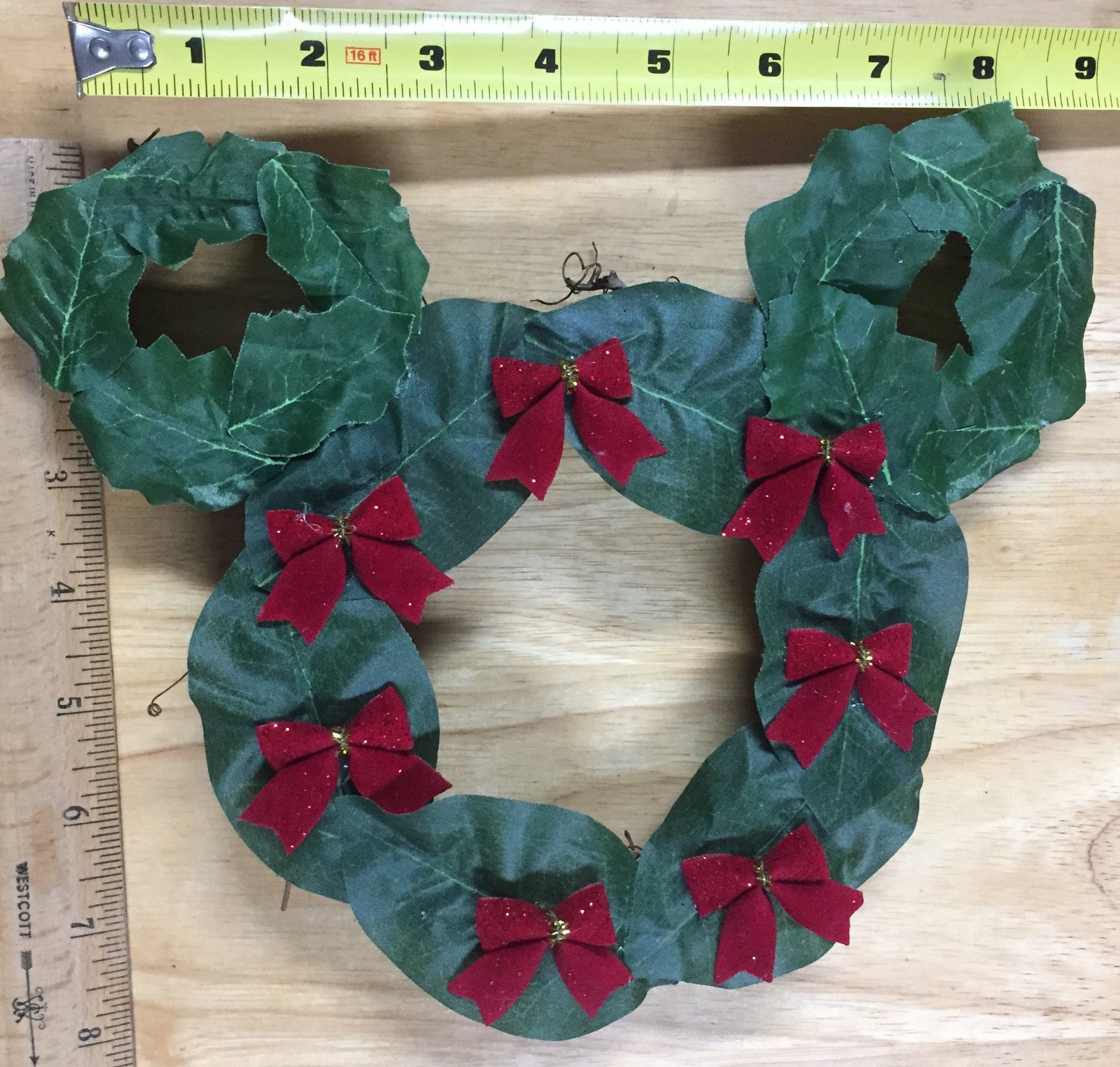 Mini Disney Christmas Wreath Mini Disney Holiday Wreath Mini - Etsy
