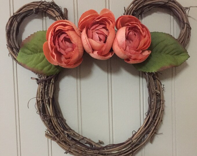 Mini Disney Spring Wreath Mini Disney Floral Wreath Mini - Etsy