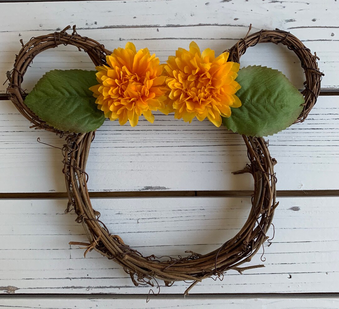Mini Disney Fall Wreath| Mini Disney Floral Wreath| Mini Disney Wedding ...