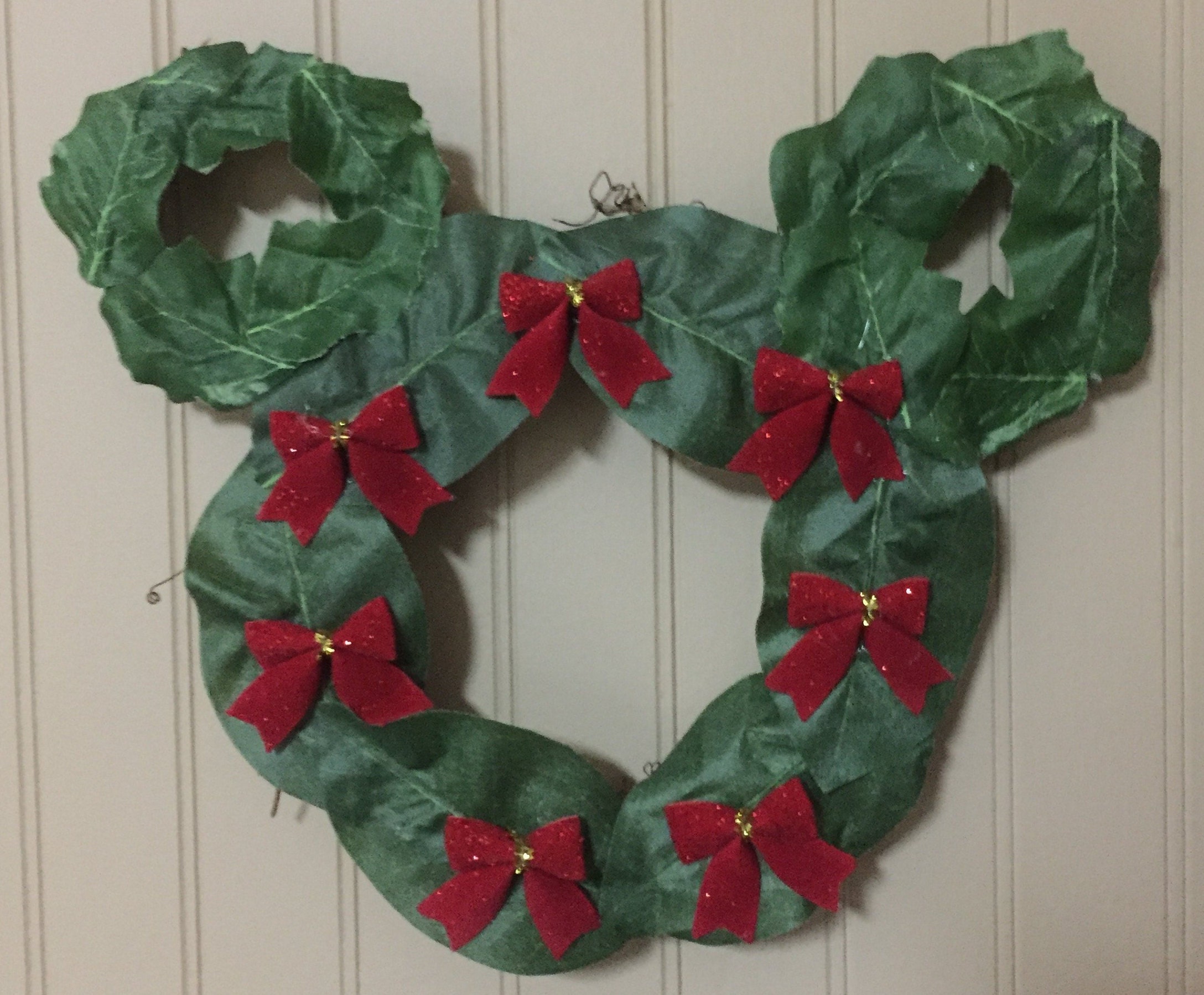 Mini Disney Christmas Wreath Mini Disney Holiday Wreath Mini - Etsy