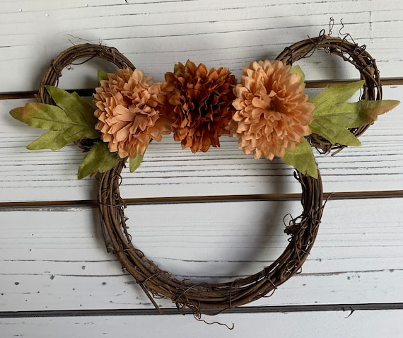Mini Disney Fall Wreath Mini Disney Autumn Wreath Mini - Etsy