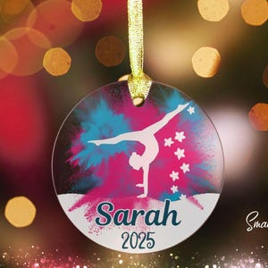 Gymnastics Ornament, Personalized Gymnast Ornament, Gymnastics Girl ...