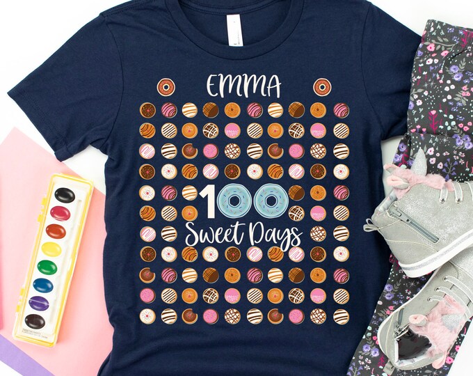 Girls 100th Day of School Shirt 100 Days T-shirt 100th Day of School ...