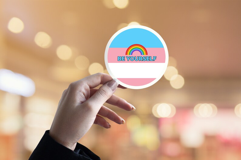 Trans Sticker Transgender LGBTQ Sticker Pride Month Laptop - Etsy