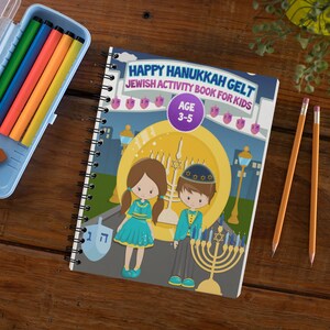 Hanukkah Printable Activity Book for Kids, Jewish Holiday Chanukah ...