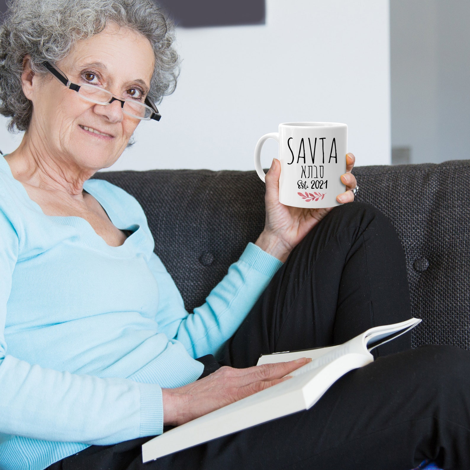 New Savta N Saba Jewish Grandparents Gift Grandparents Mugs | Etsy