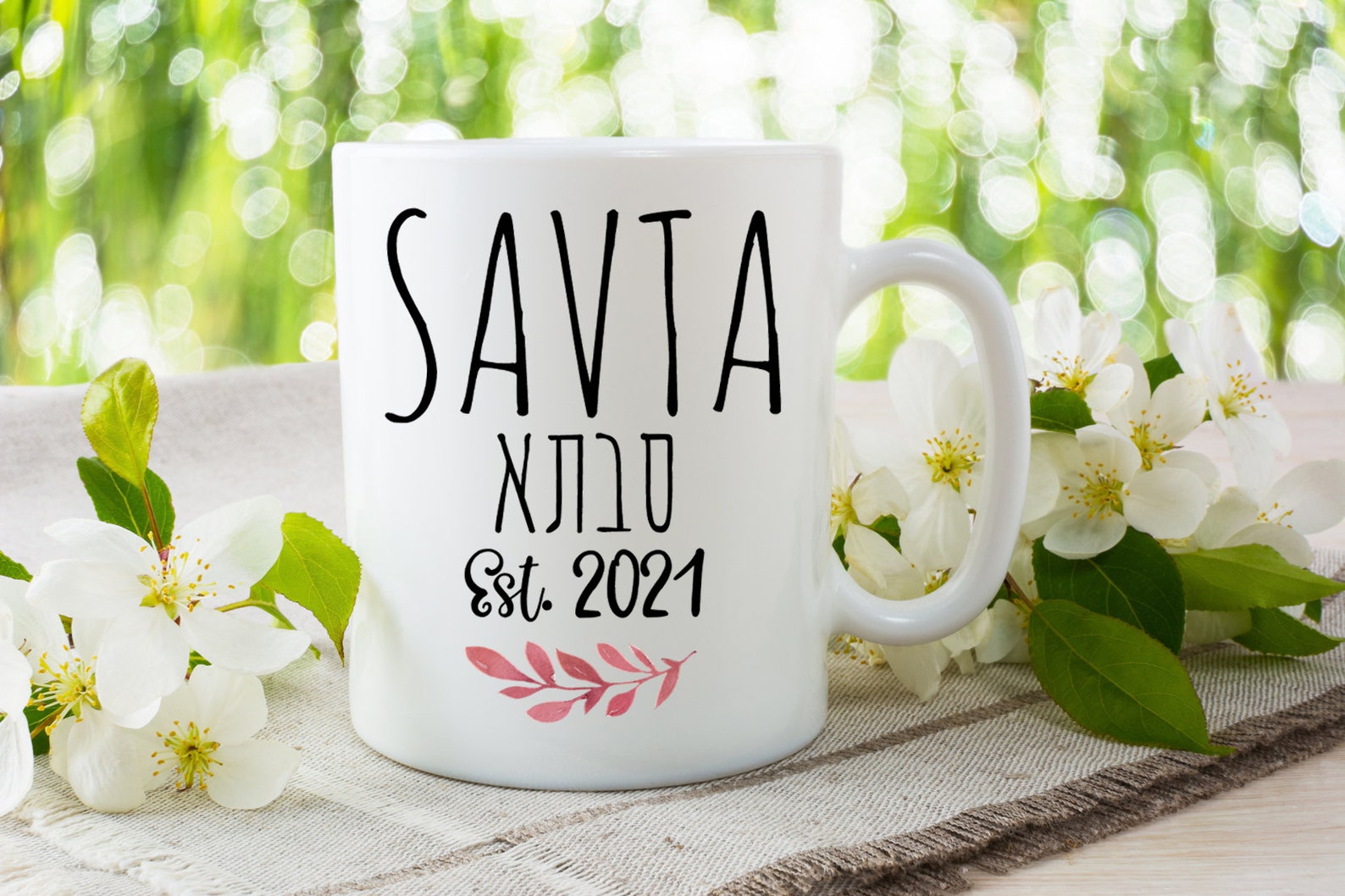 New Savta N Saba Jewish Grandparents Gift Grandparents Mugs | Etsy
