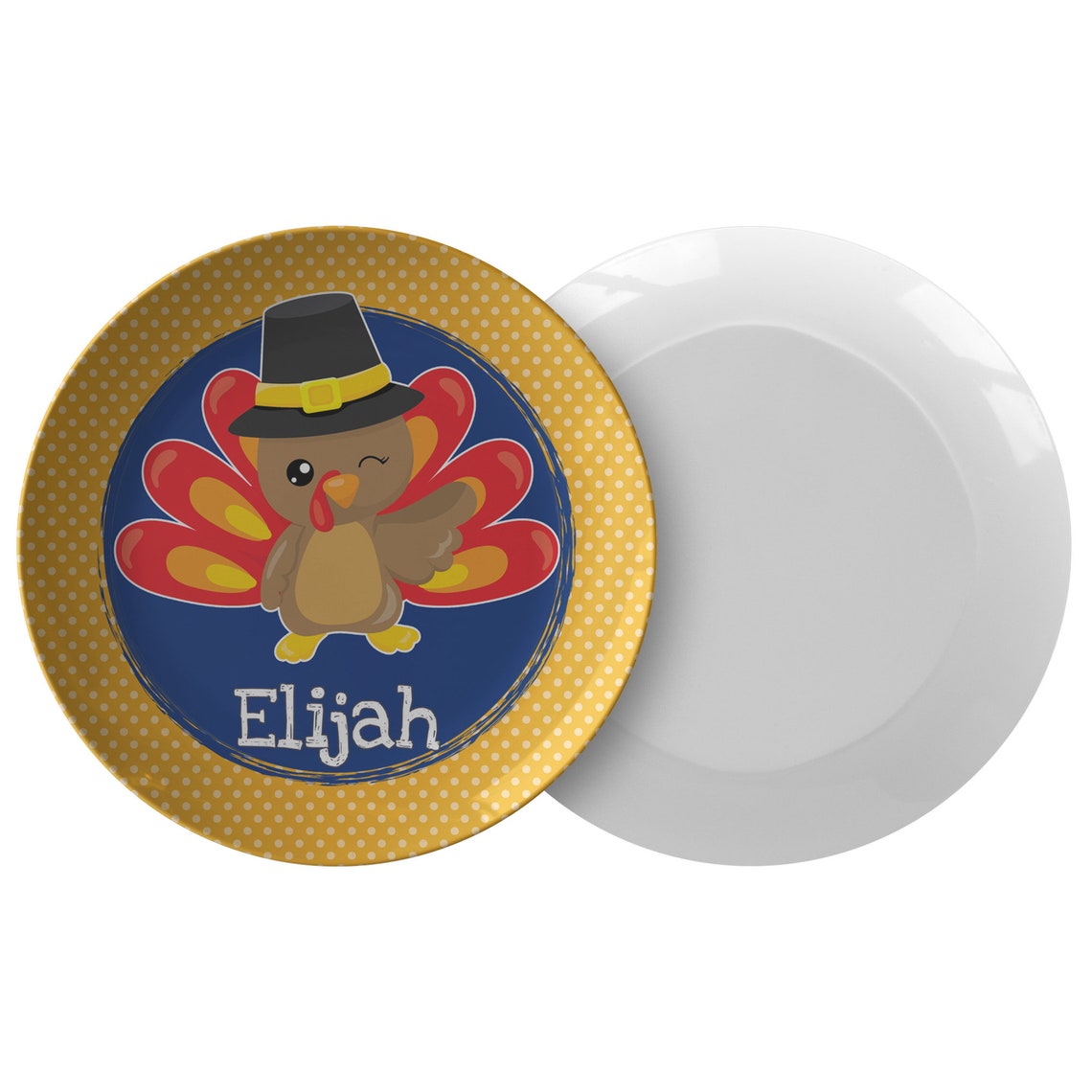 Thanksgiving Table Decor Turkey Plate Kids Thanksgiving - Etsy