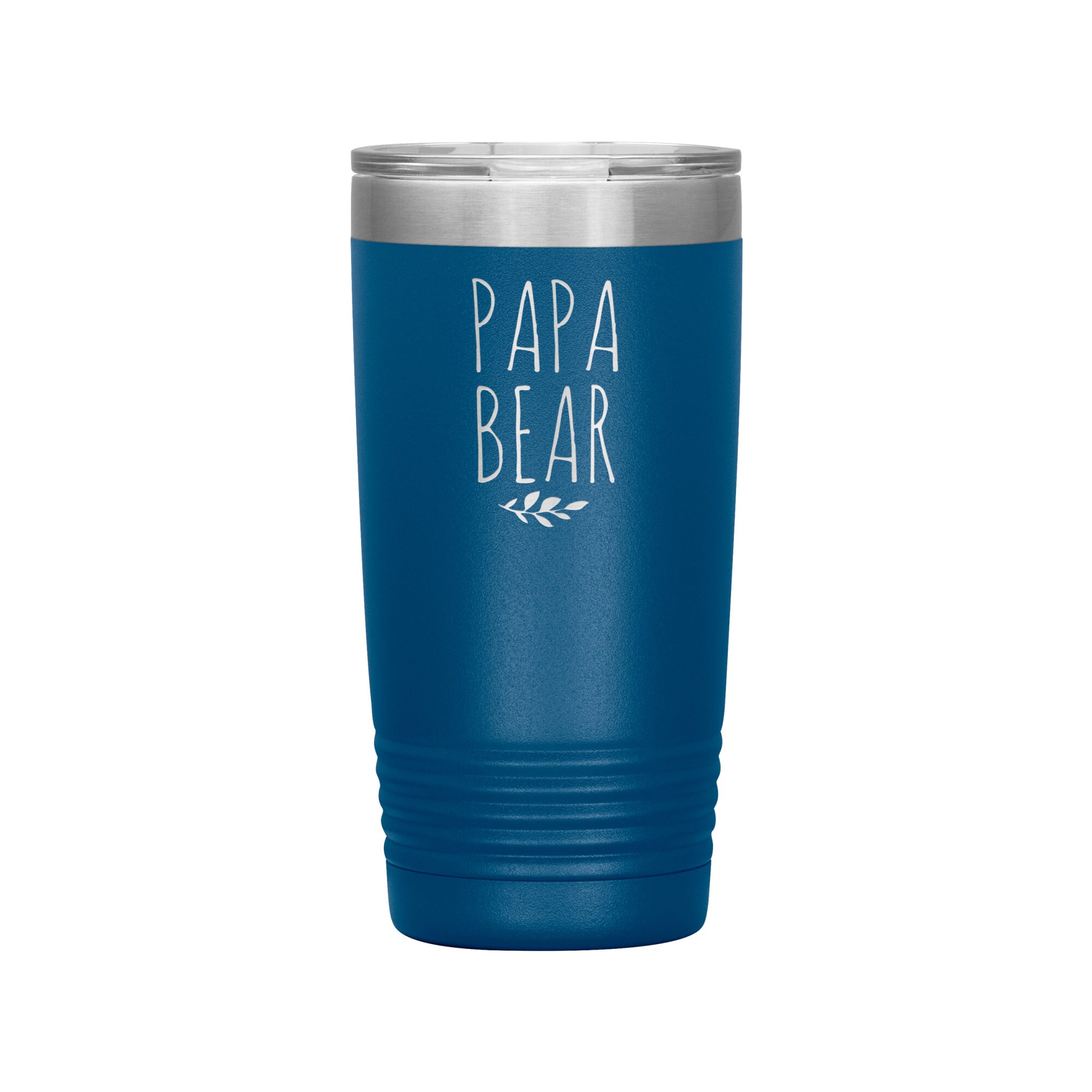 Engraved Papa Bear Mug Papa Bear Tumbler New Dad Gift Box | Etsy