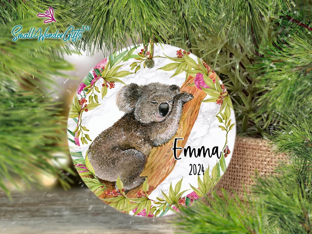 Koala Ornament Personalized Koala Australian Christmas Gift Koala ...