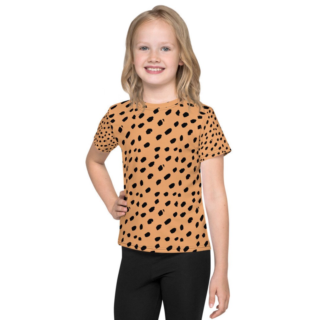 Cheetah Kids Costume Halloween Shirt, Cheetah Print Costume, Trick or ...