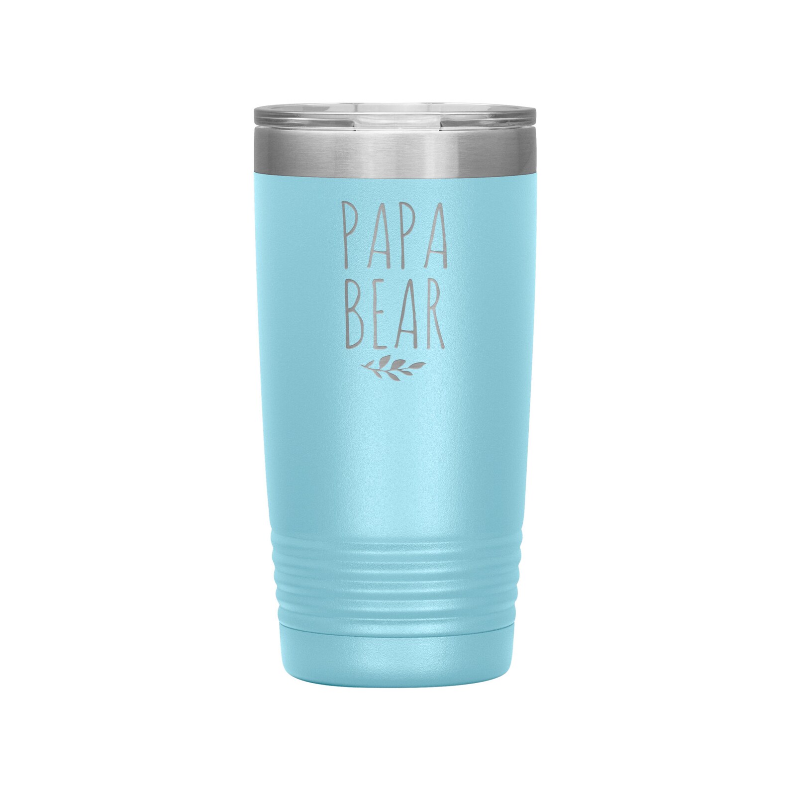 Engraved Papa Bear Mug Papa Bear Tumbler New Dad Gift Box | Etsy