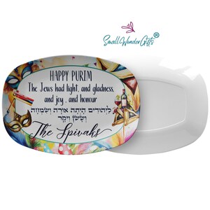 Hamantaschen Purim Plate Jewish Serving Platter Hamantashen Dish Jewish ...