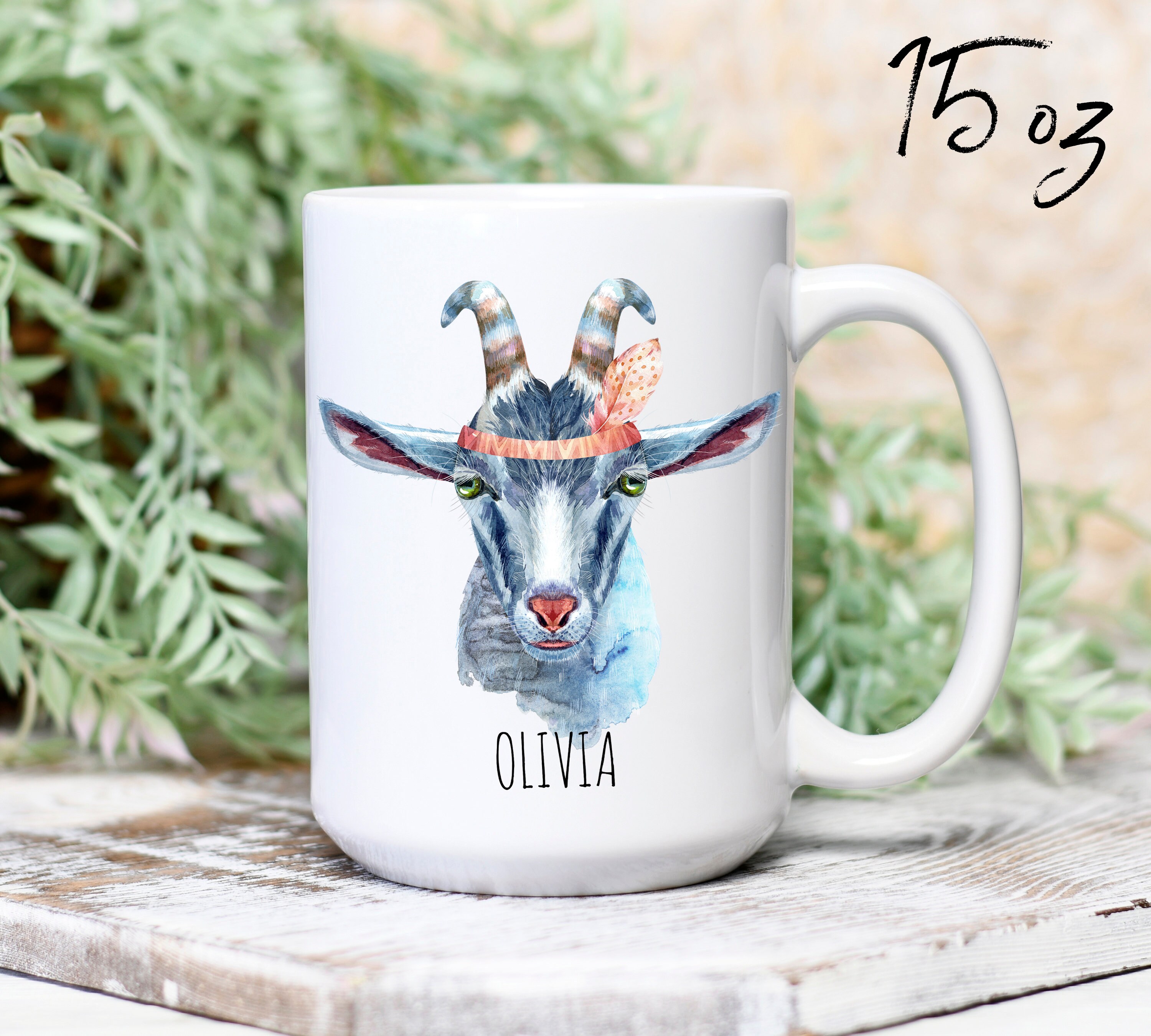 Personalized Goat Mug Goat Lover Boho Gift Goats Gifts - Etsy