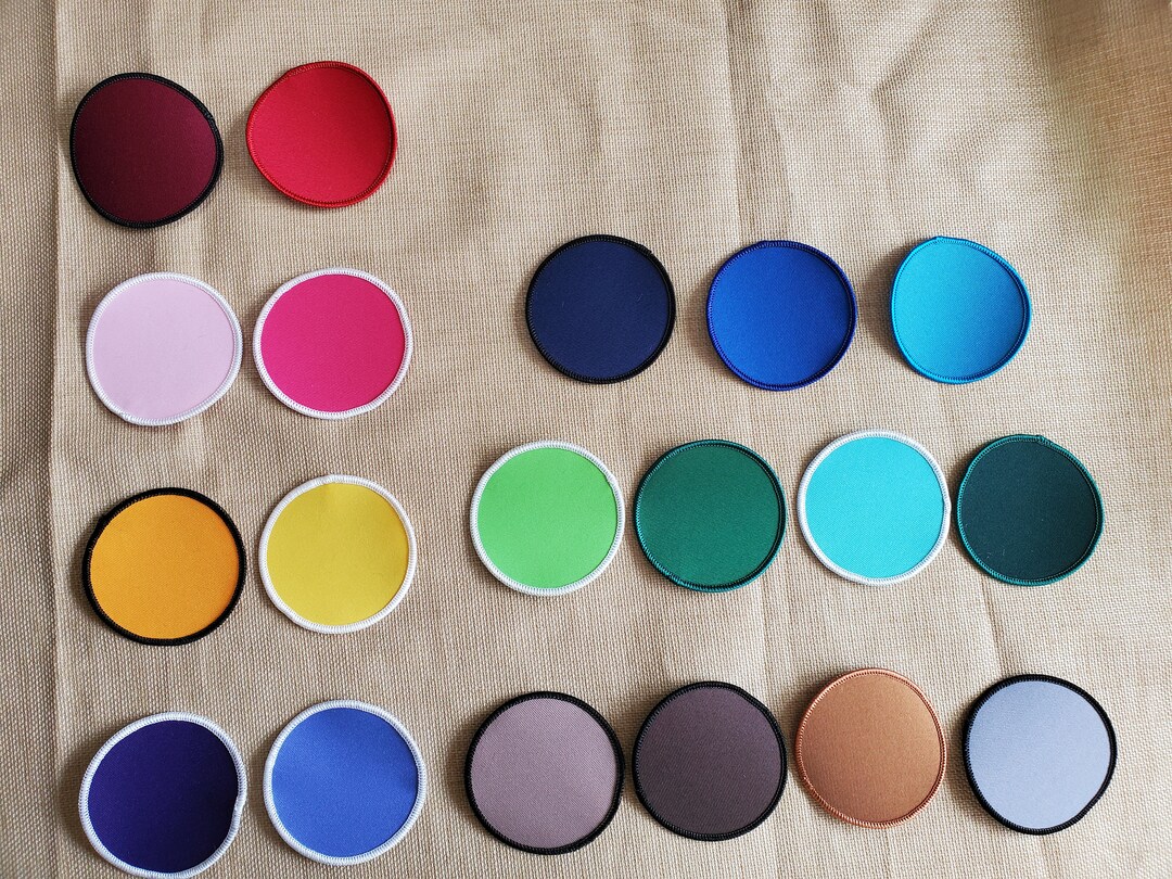 Blank Patches for Embroidery - Pastels and Dark Colors - Etsy