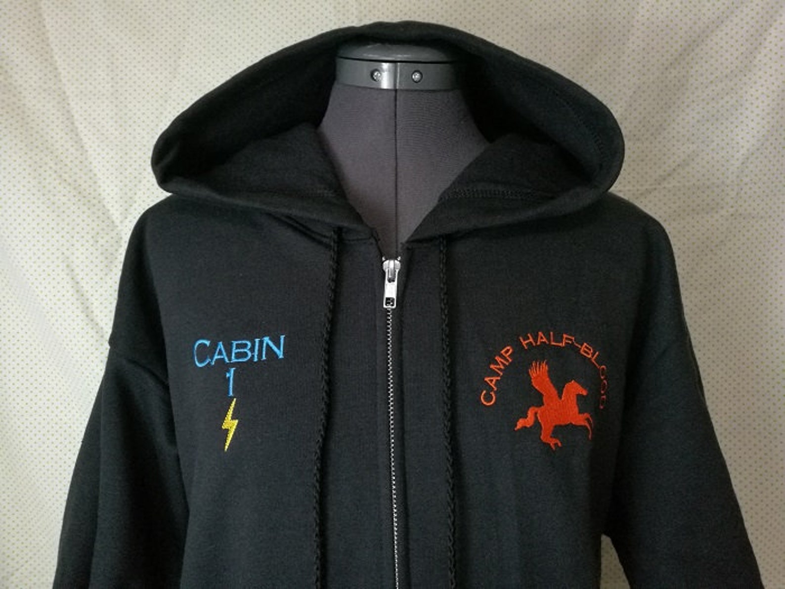 Percy Jackson Camp Half-blood Zip-up Hoodie adult FREE - Etsy
