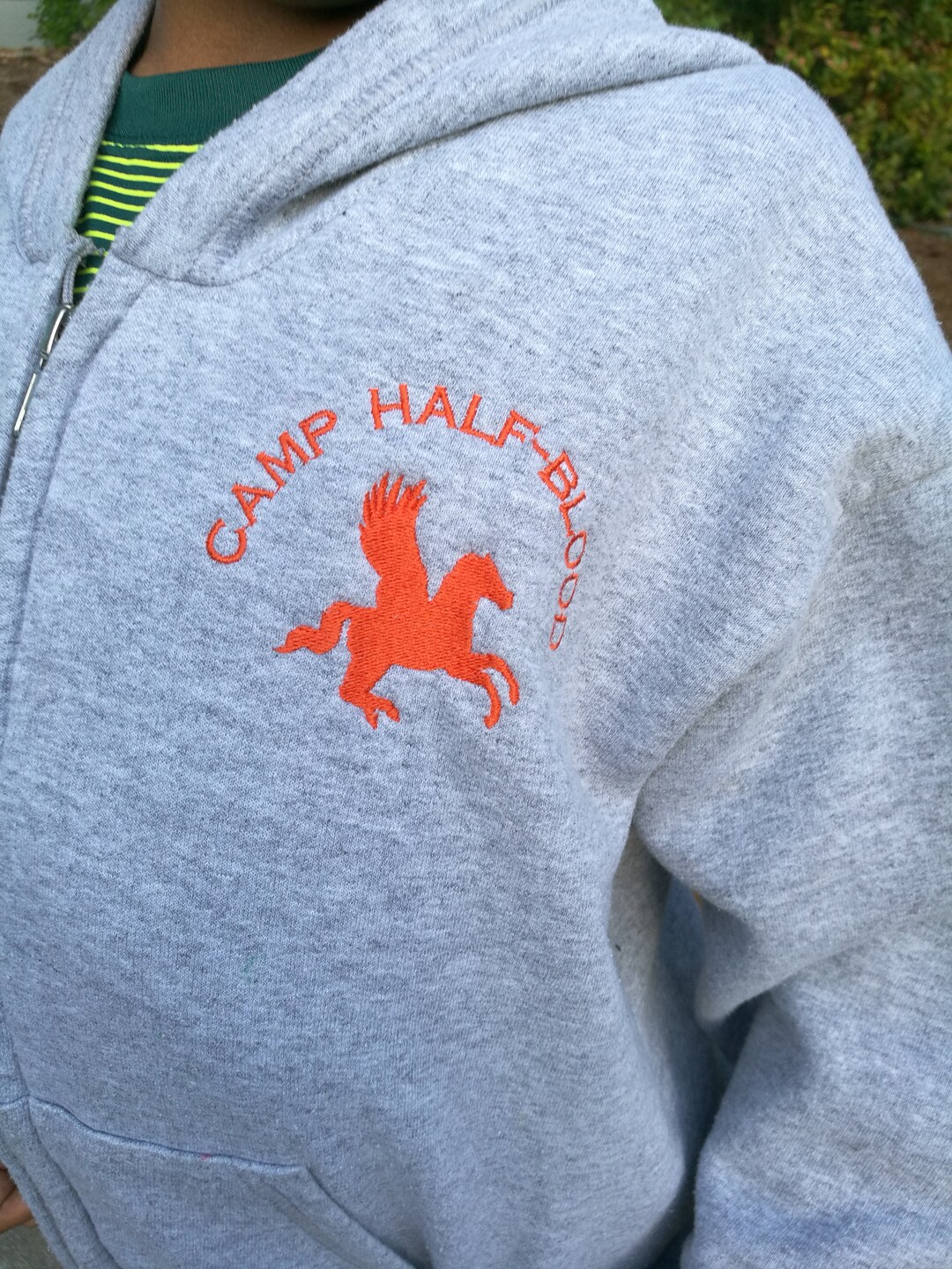 Percy Jackson Camp Half-blood Zip-up Hooded Sweatshirt (youth Size ...