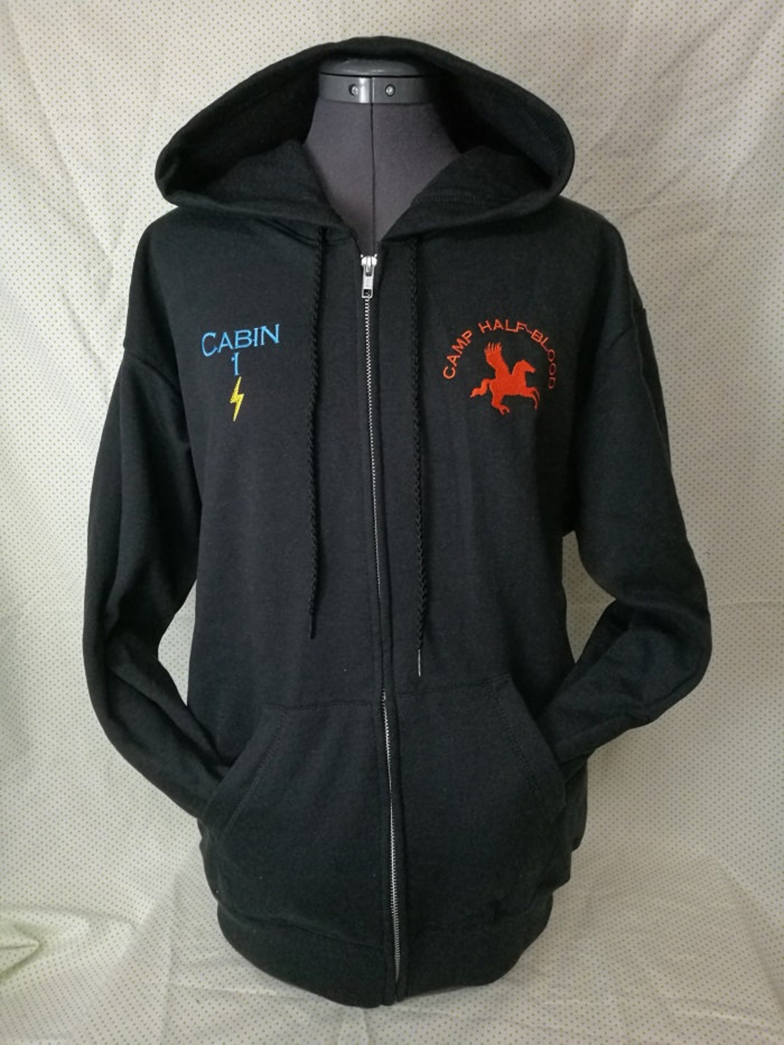 Percy Jackson Camp Half-blood Zip-up Hoodie adult FREE - Etsy
