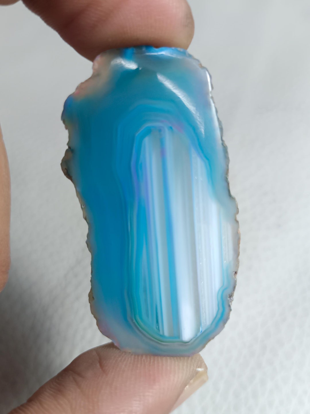 Blue Stalactite Solar Agate Druzy Slice ,solar Quartz Cabochon One ...