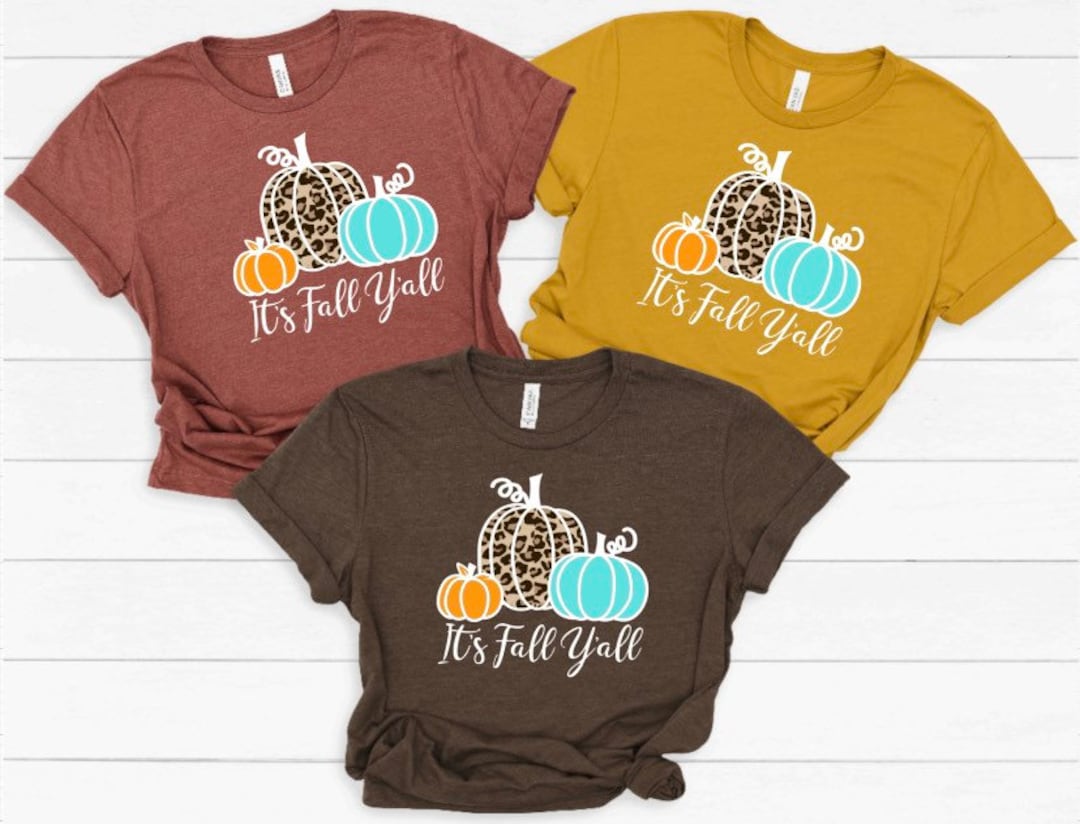 Happy Fall T-shirt, Pumpkin Shirt, It’s Fall Ya’ll, Pumpkin Patch - Etsy