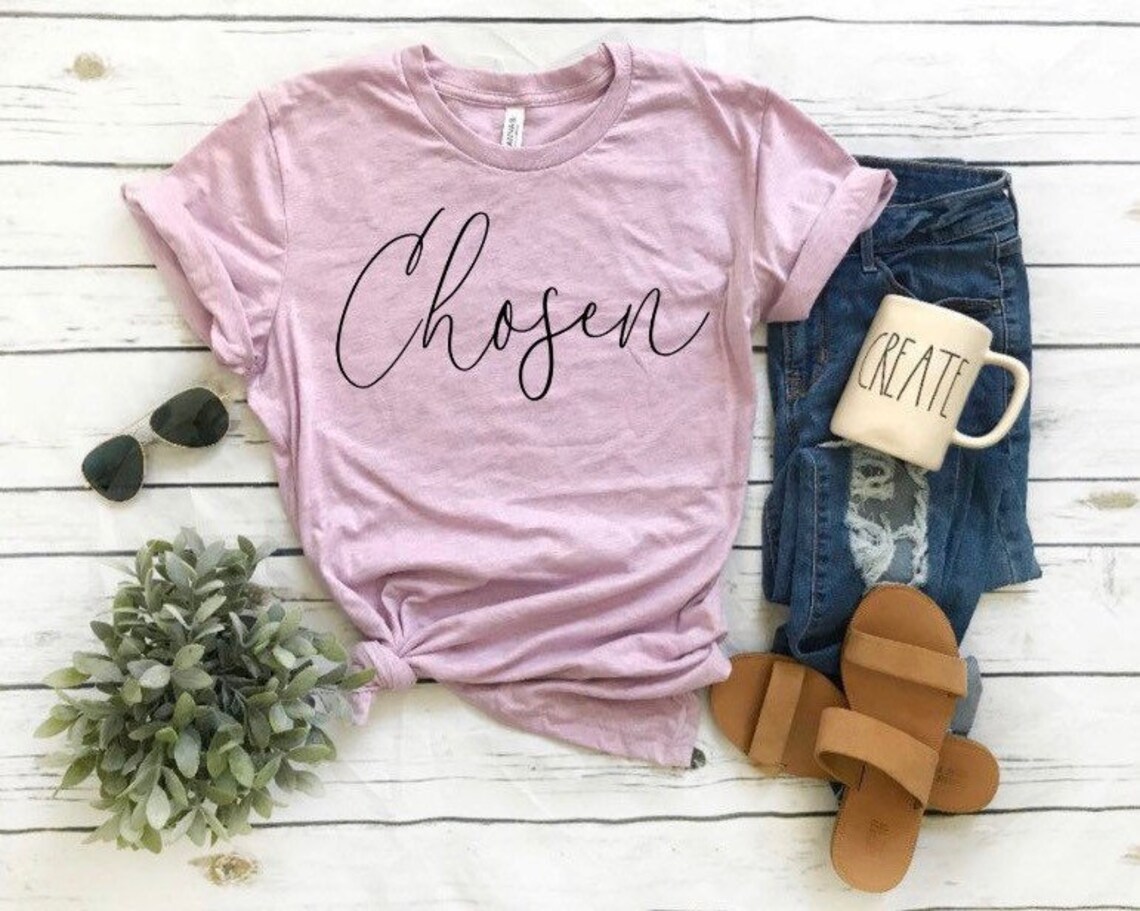 Chosen Christian Shirt Faith Shirt Bible T-shirt Christian - Etsy