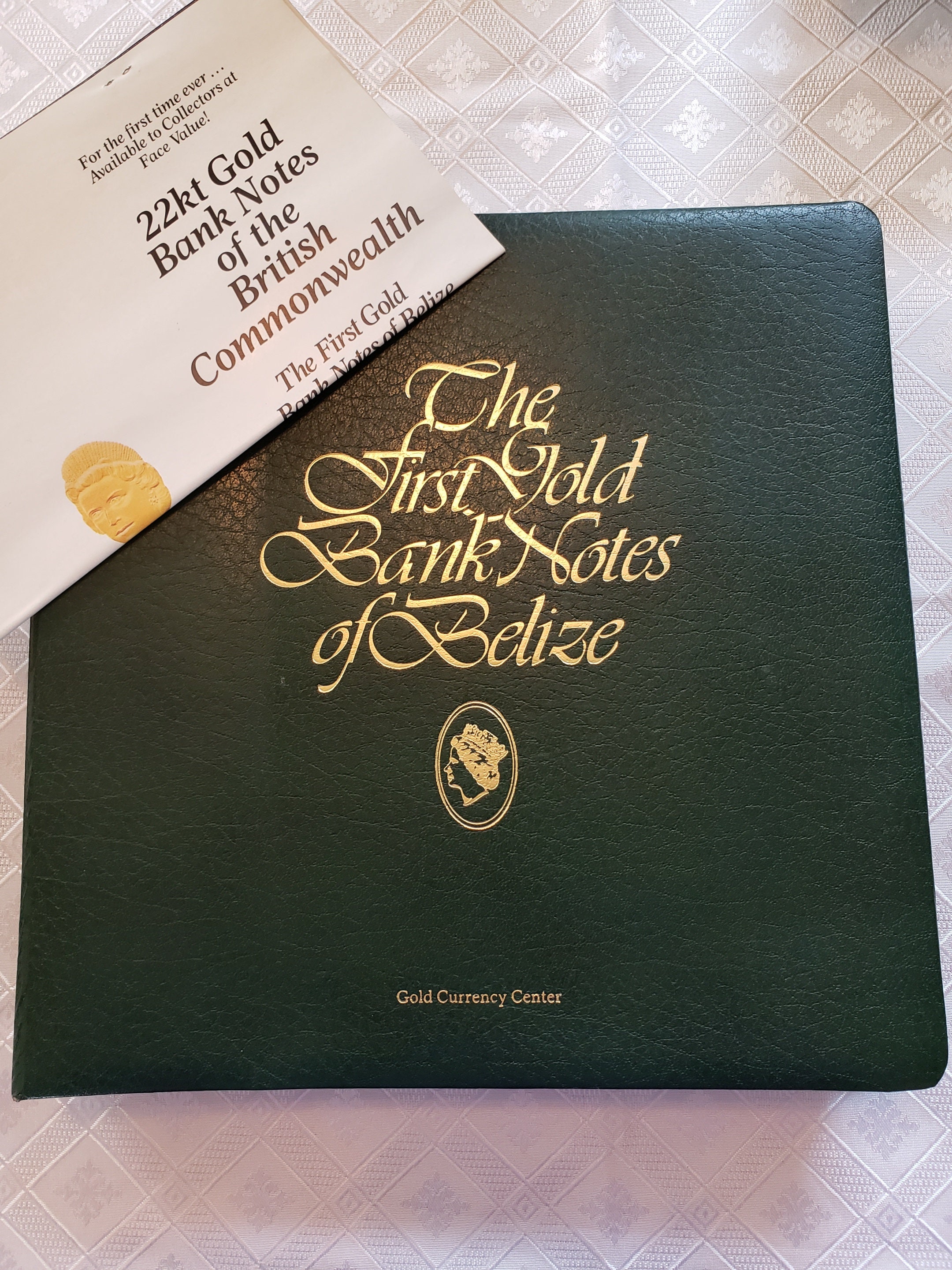 36 the First Gold Bank Notes of Belize Solid 22 Kt Gold COMPLETE Set in ...