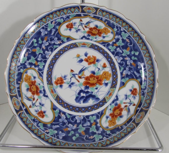 Chinese Porcelain Large Plate Five-Color Hand Decorated Qing | Etsy
