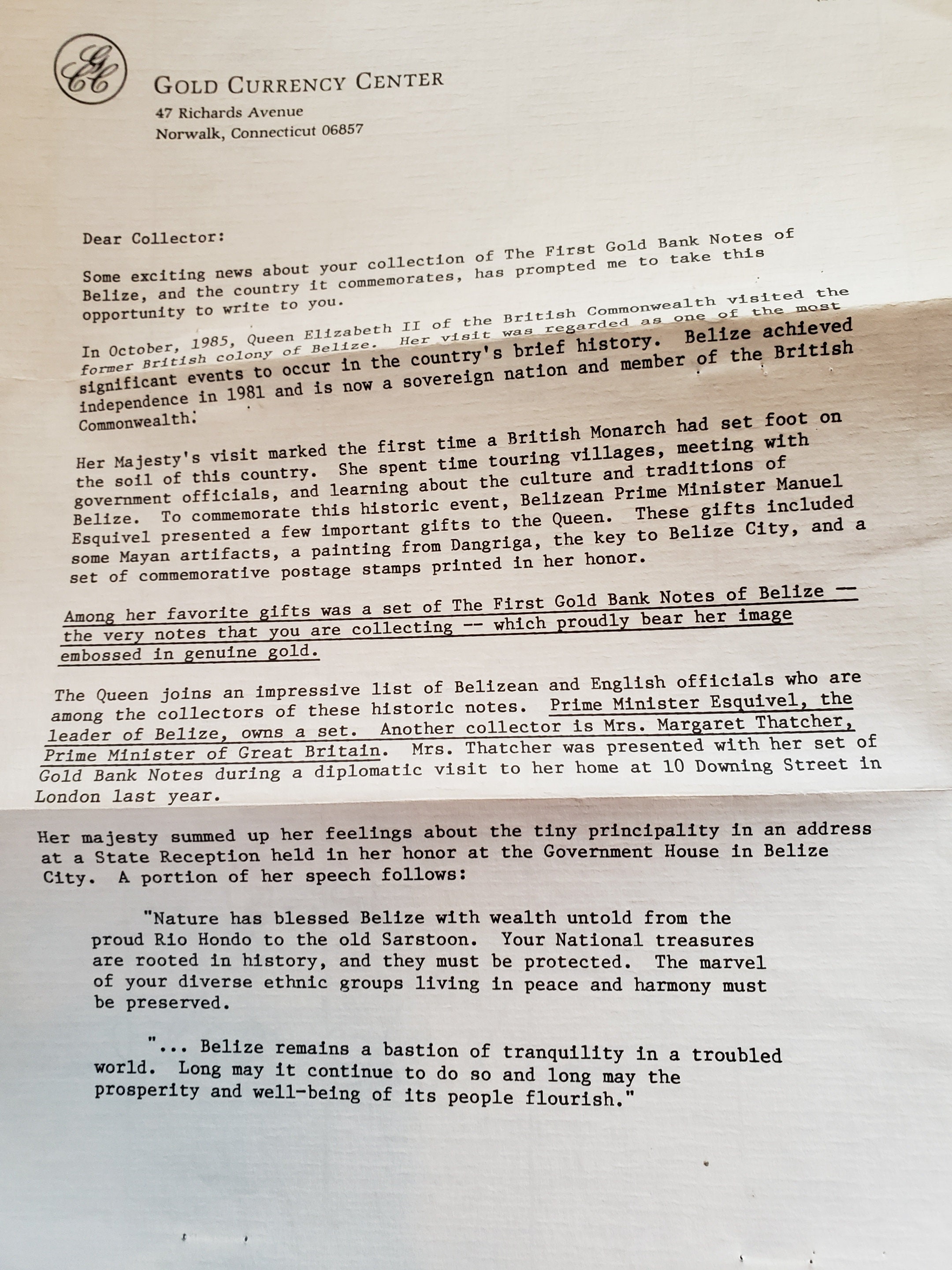 36 the First Gold Bank Notes of Belize Solid 22 Kt Gold COMPLETE Set in ...