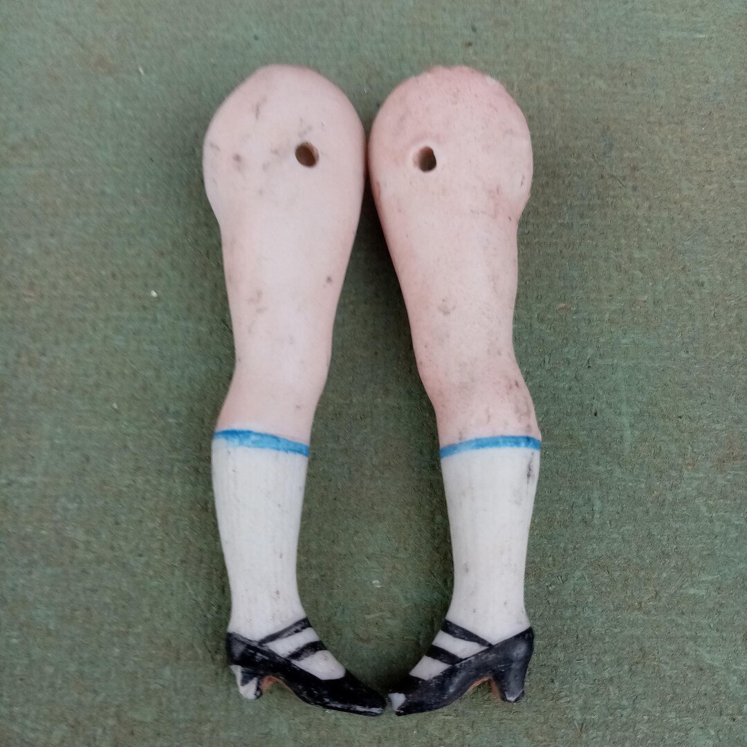 Antique Doll Legs, Rare Large Dollhouse Doll Legs, 3.2" X 1.12", 1910s ...