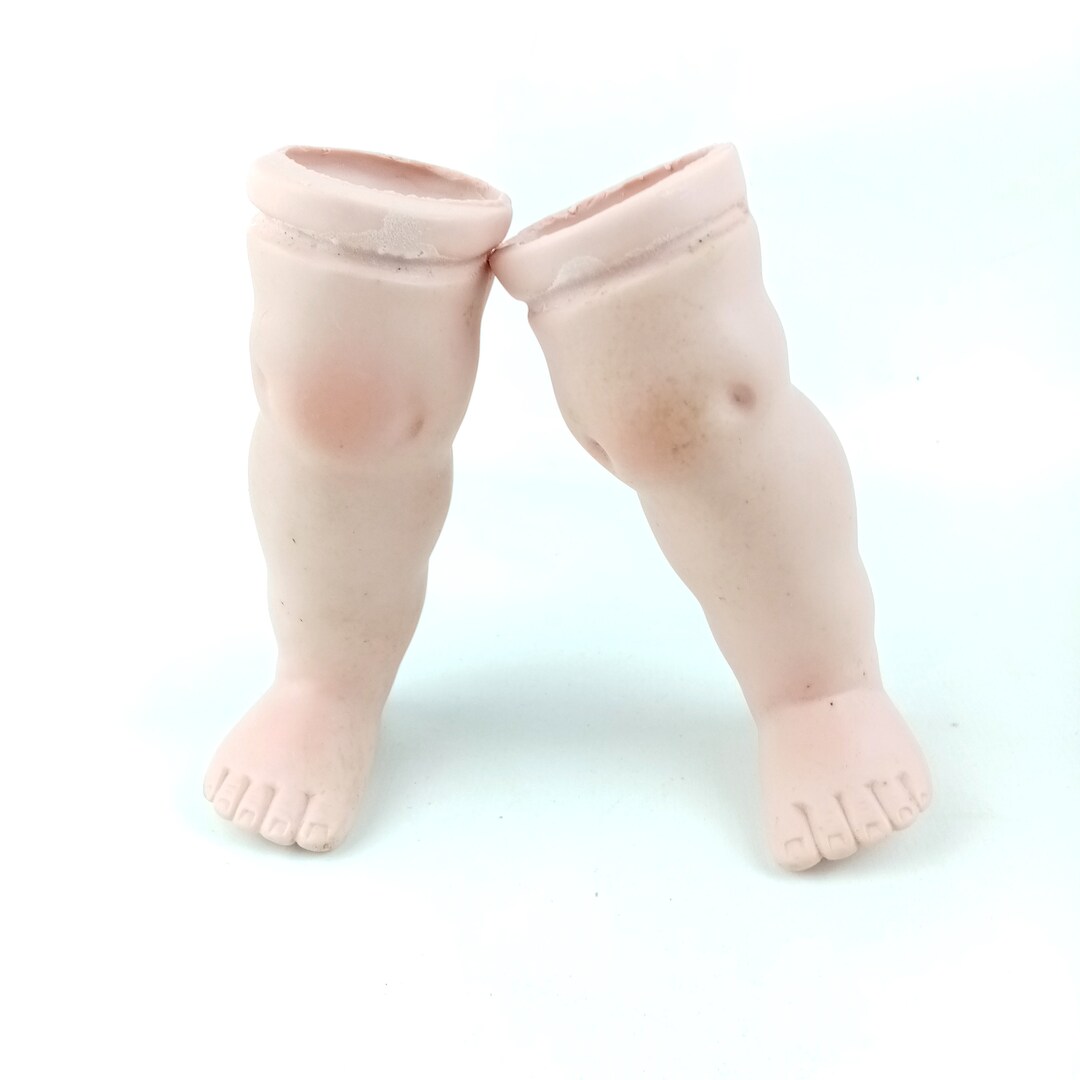 Vintage Doll Legs for Artist Reproduction, Porcelain Baby Doll Legs ...