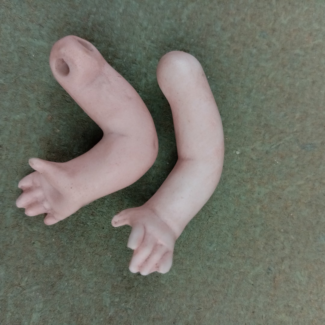 Antique Dollhouse Doll Arms, Armand Marseille Miniature Doll Arms ...