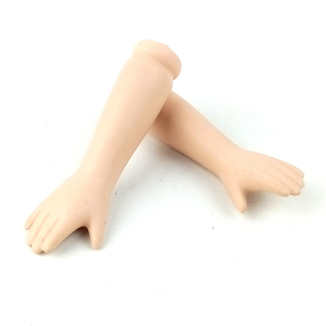 Reproduction Dolls Arms, Pair Dolls Lower Arms, Bisque Porcelain ...