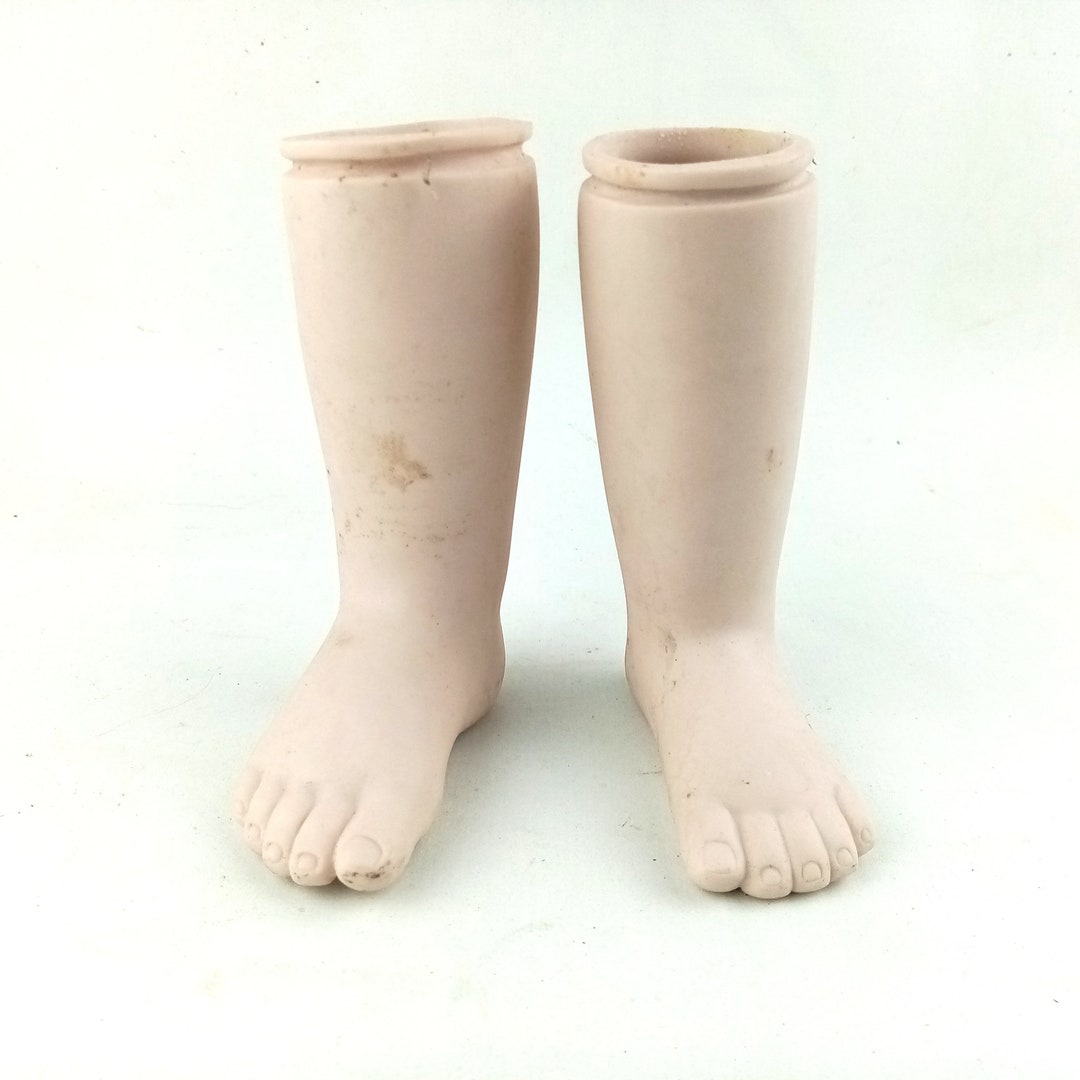 Vintage Doll Legs for Artist Reproduction, Porcelain Baby Doll Legs ...