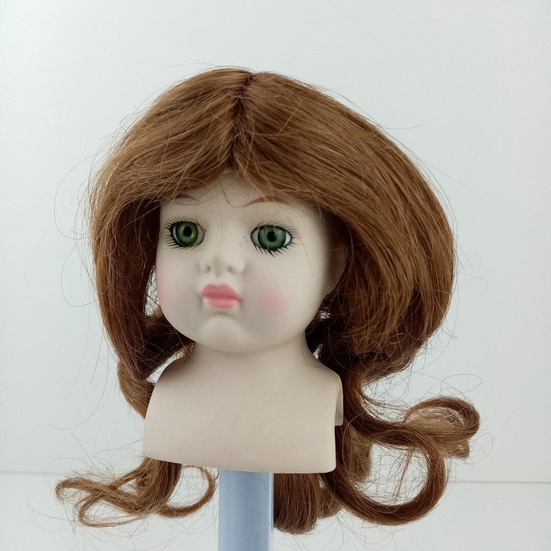 Doll Wig, Real Hair Doll Wig, Strawberry Blonde, 8" to 8.5", Vintage ...