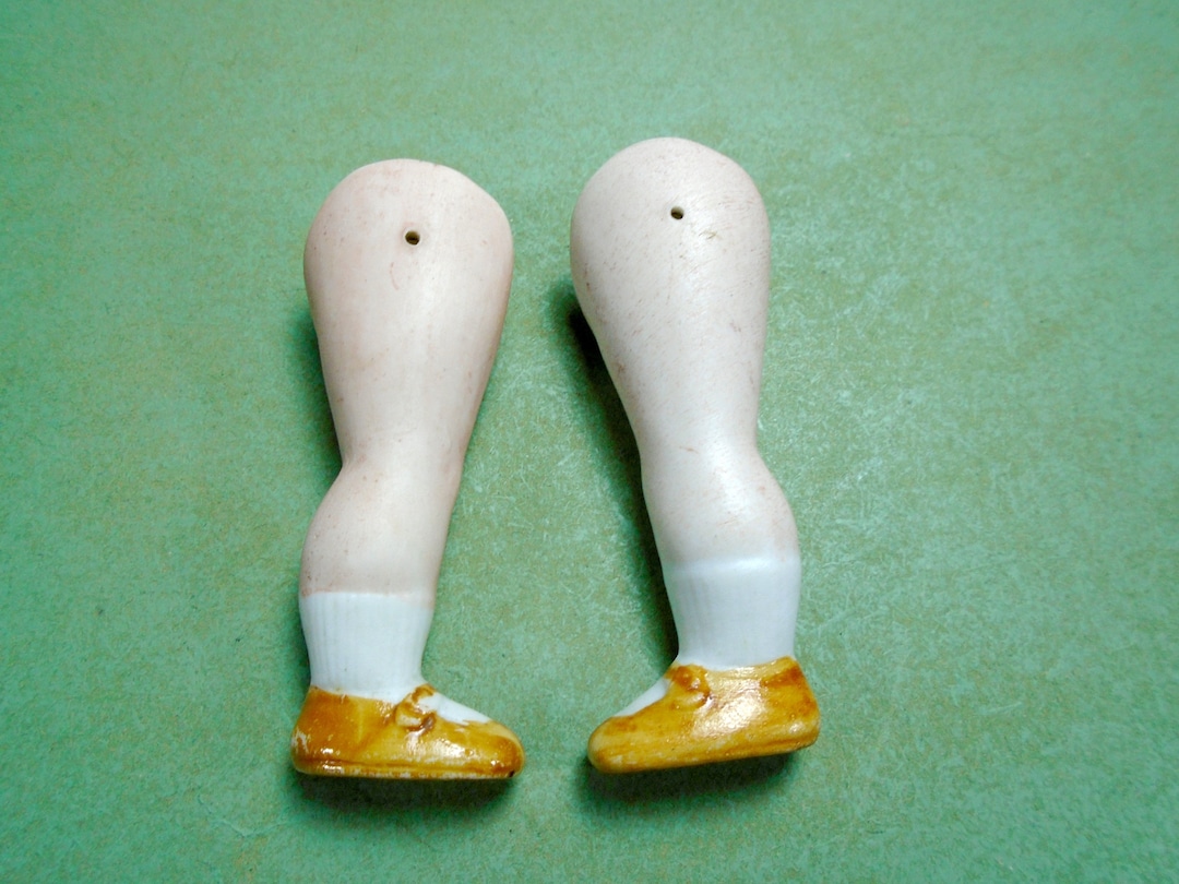 Antique Porcelain Doll Legs, Rare Dollhouse Dolls Leg "374 - 15", All ...