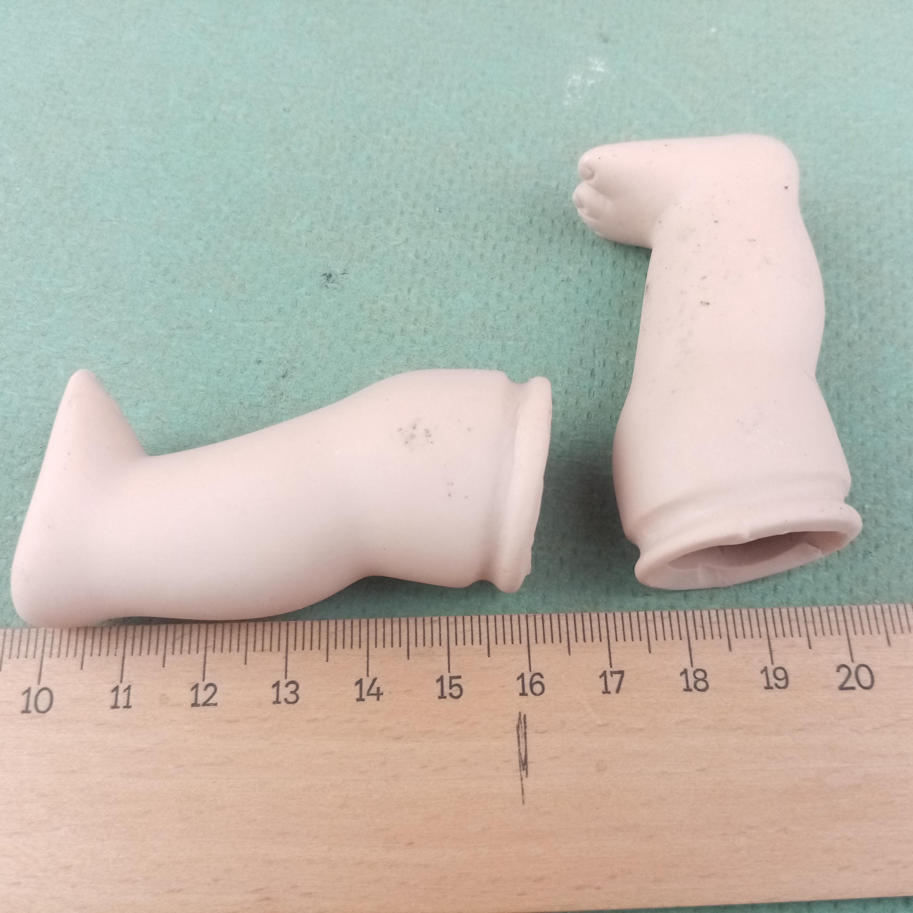 Vintage Doll Legs for Artist Reproduction, Porcelain Tie in Doll Legs ...