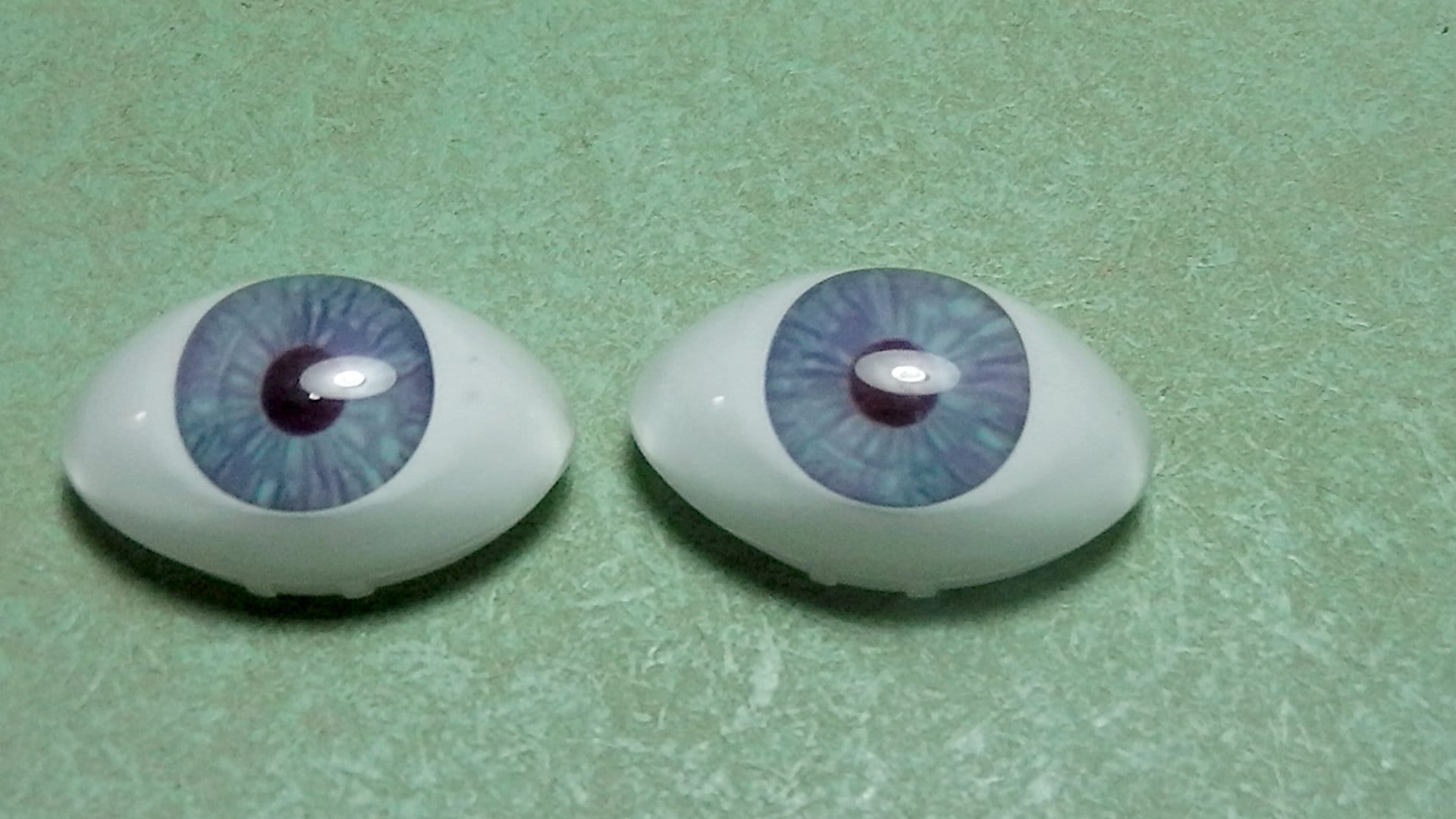 Acrylic Doll Eyes Blue Lens Shape Paperweight Vintage - Etsy