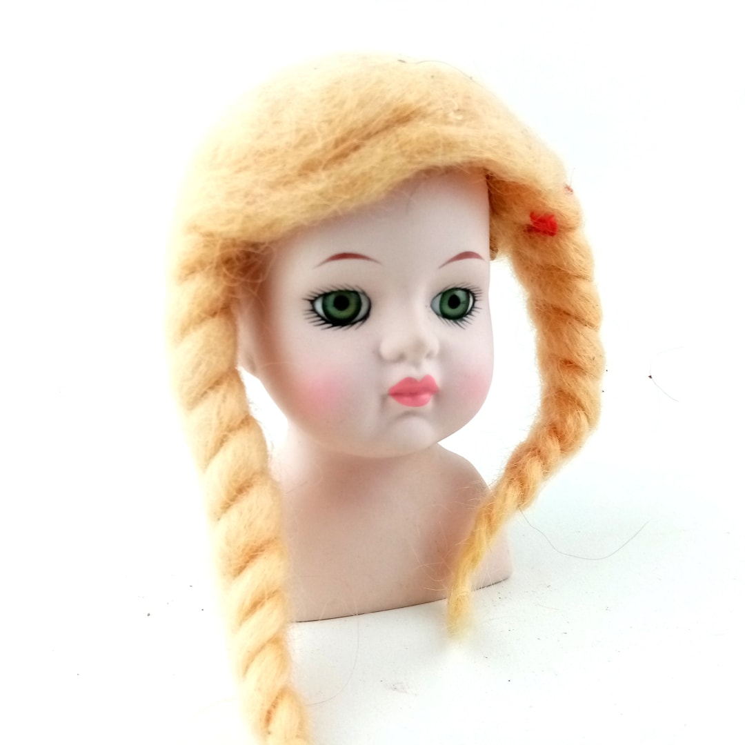 Dolls Wig, Vintage 1930s to 50s Hair Wig, Natural Blond, 7.5" to 8 ...