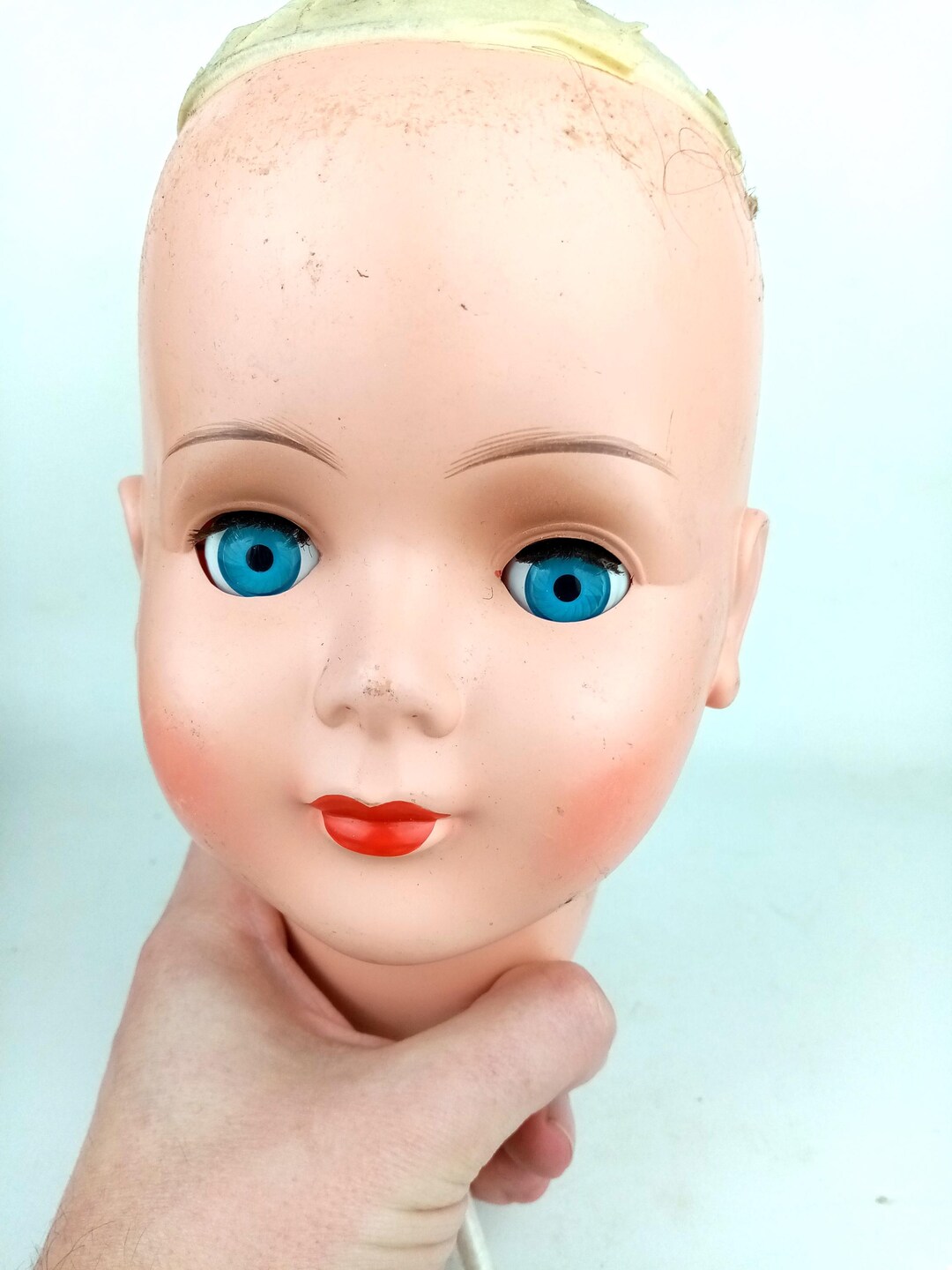 Vintage Doll Head, Plastic Doll, Vintage Dolls, Head Replacement, 1950 ...