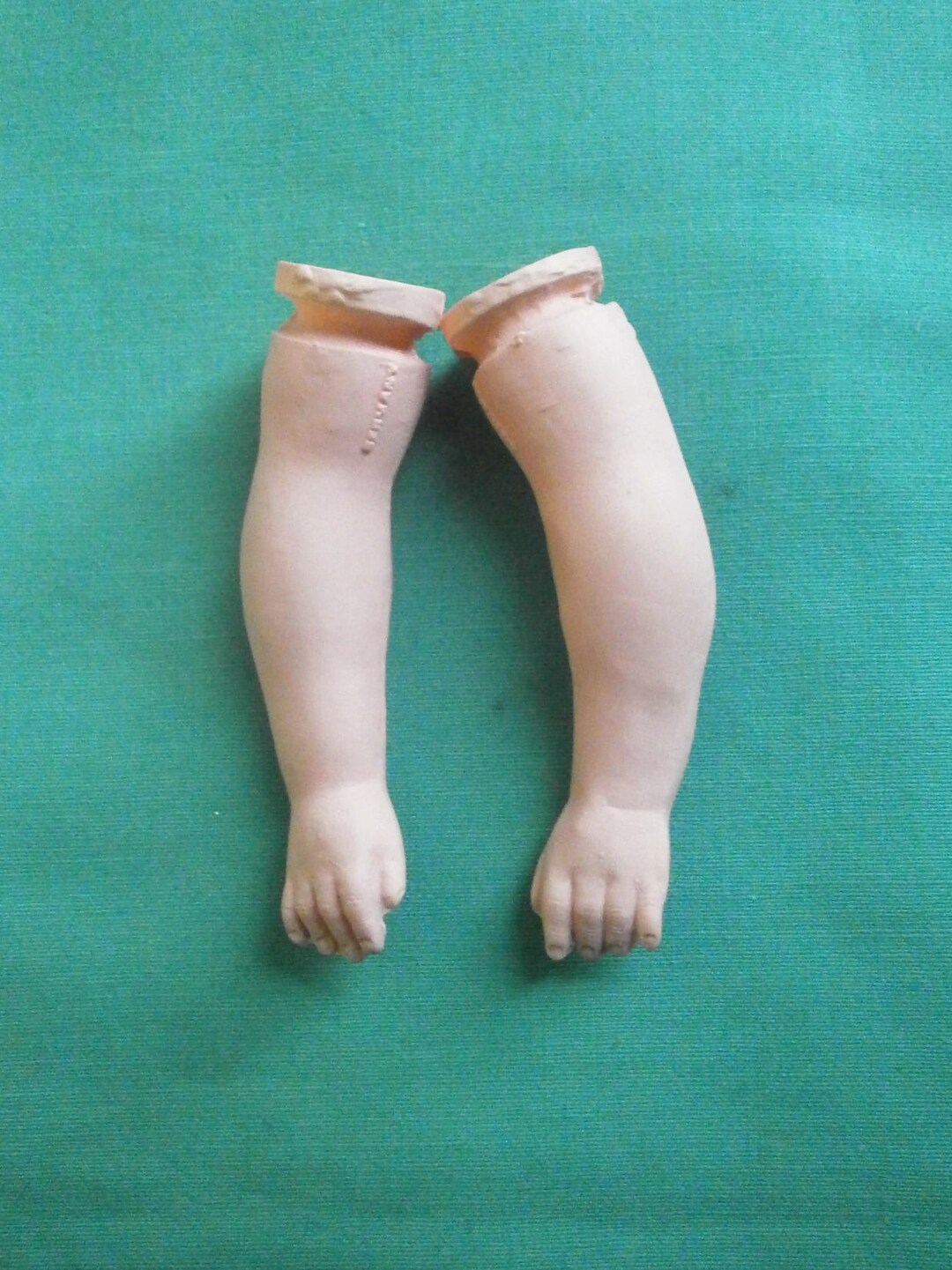 Antique Turtle Mark Doll Arms, Celluloid Doll Arms, Tie in Arms ...