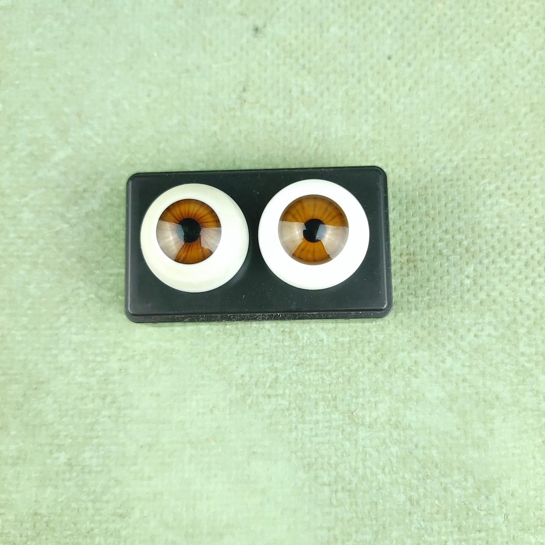 Antique Glass Eyes, Doll Eyes, Brown, Eye Size 0.9" / 23 Mm, Doll Eyes ...