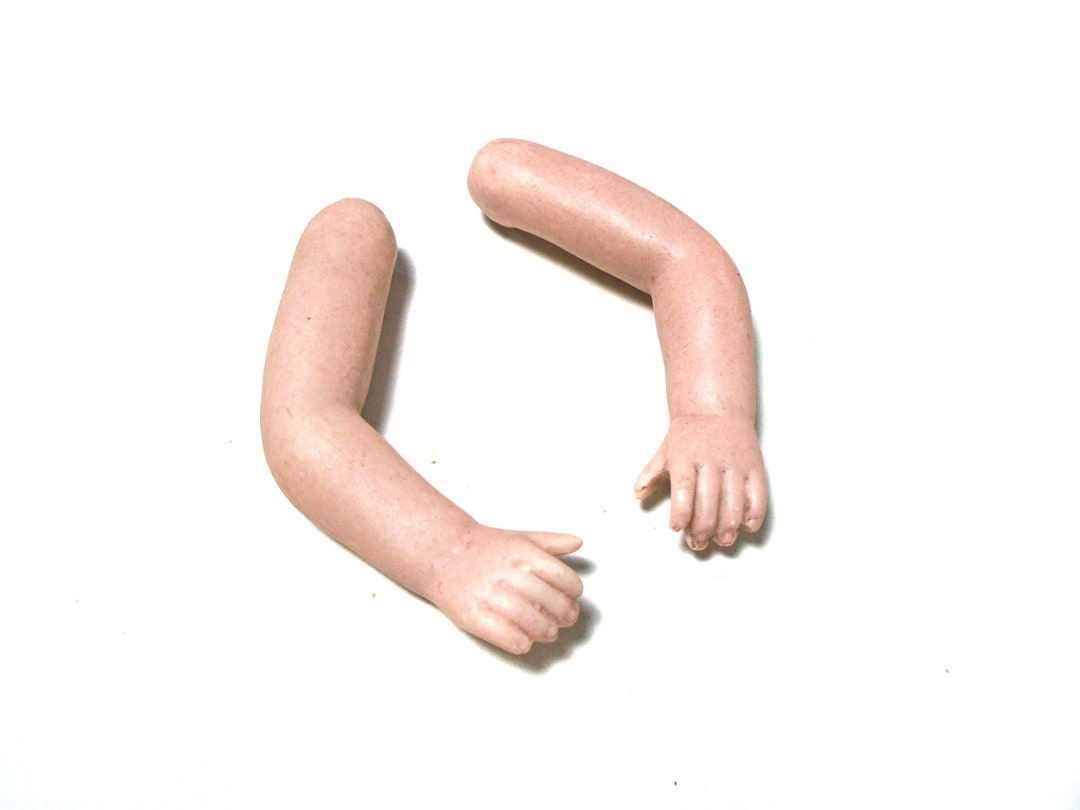Antique Porcelain Doll Arms, Dollhouse Doll Arms, All Bisque Doll Arms ...