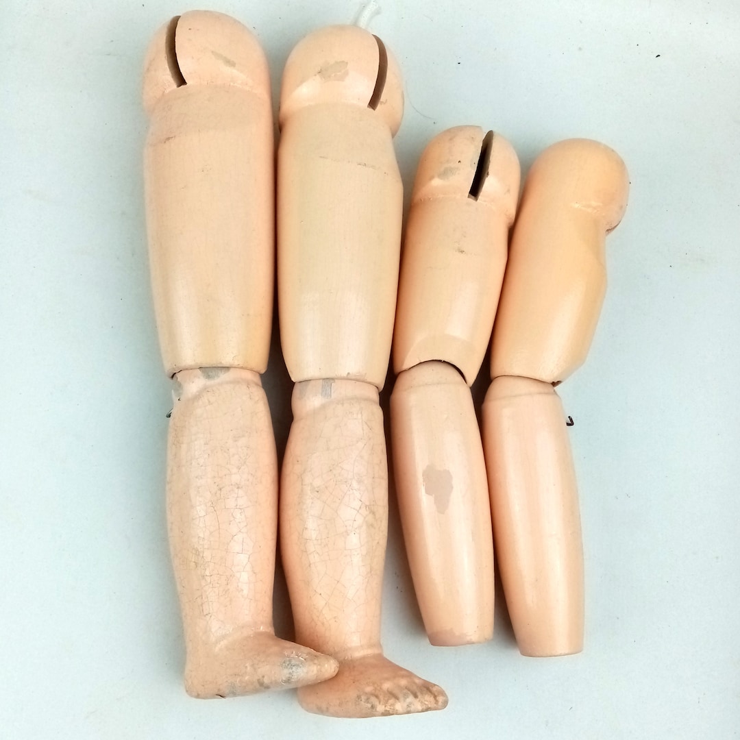 Doll Arms Replacement, Vintage Wood Arms and Leg for Vintage Ball ...