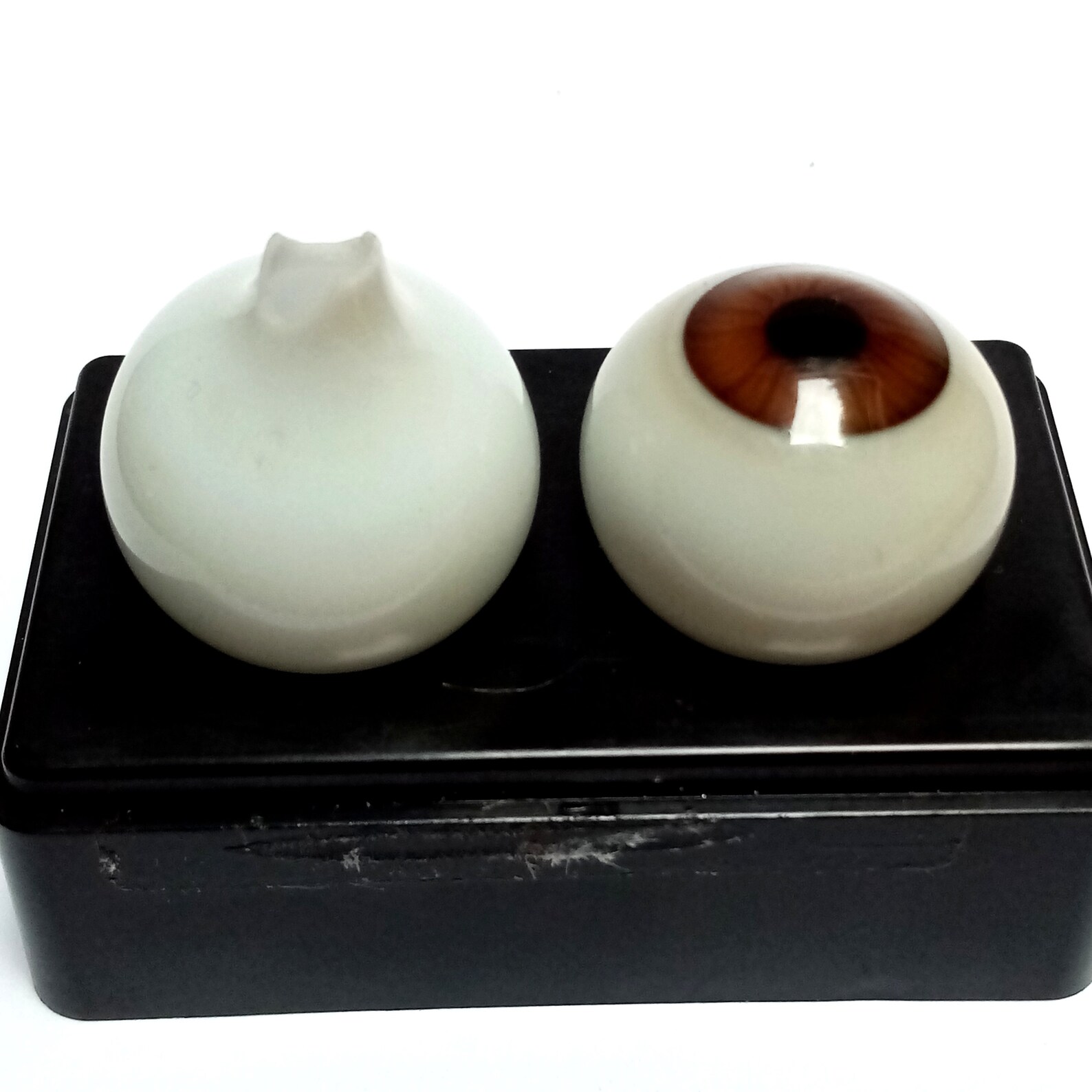 Antique Glass Eyes, Doll Eyes, Brown, Eye Size 0.9 23 Mm, Doll Eyes ...