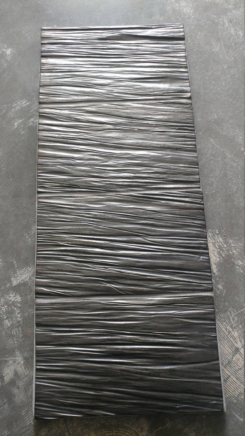 6x10 Rippled Field Tiles in Graphite Matte - Etsy