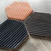 Corrugated Hexagon Tiles 5.5 Made to Order Any Color - Etsy
