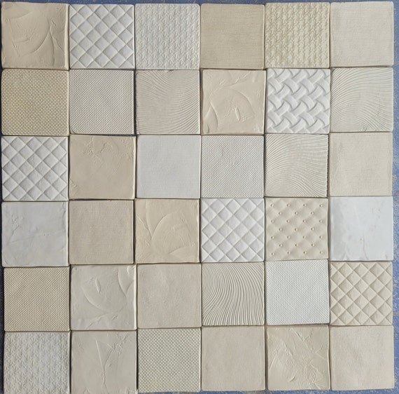 Set of 36 4 X 4 'textured Shades of Beige' - Etsy