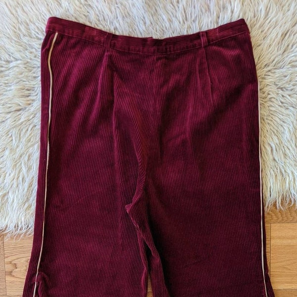 Burgundy Corduroy - Etsy
